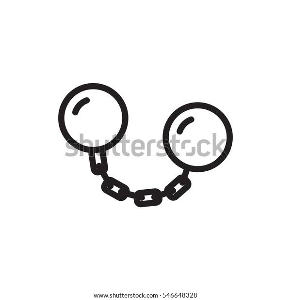Ball Chain Icon Illustration Isolated Vector Stock Vector (Royalty Free ...