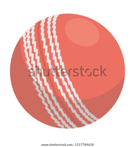 Ball Dotted Lines Depicting Cricket Ball Stock Vector (Royalty Free ...
