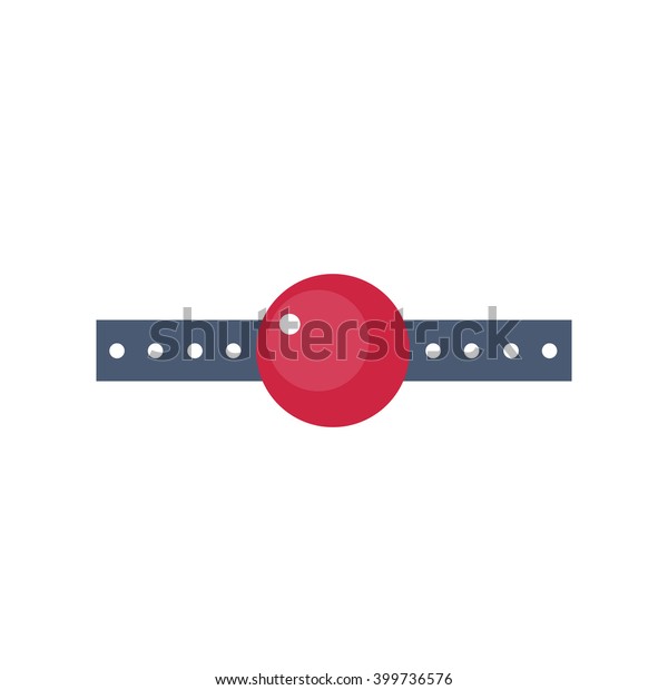 Ball Gag Icon Vector Illustration Stock Vector (Royalty Free) 399736576 ...