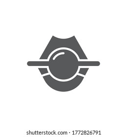 Ball Gag Vector Icon Symbol Isolated Stock Vector (Royalty Free ...