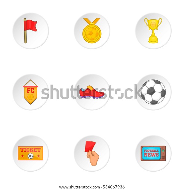 Ball Game Icons Set Cartoon Illustration Stock Vector (Royalty Free ...