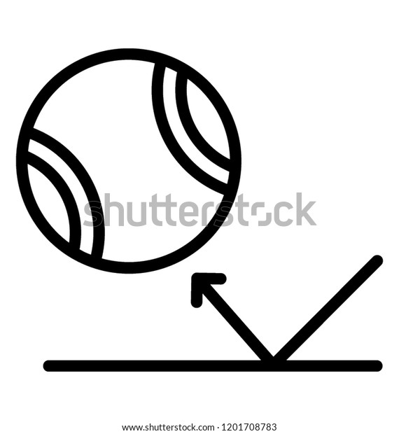 Ball Hitting Ground Surface Stock Vector (Royalty Free) 1201708783 ...
