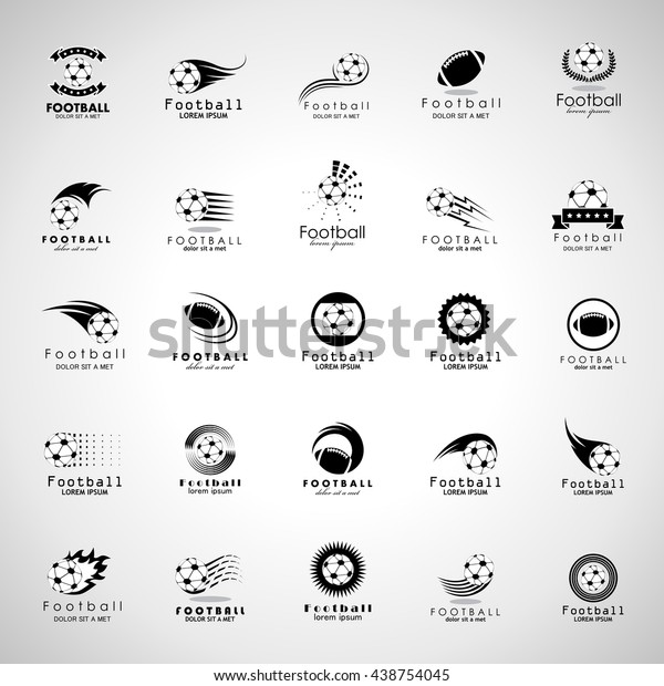 Ball Icons Set Isolated On Gray Stock Vector (Royalty Free) 438754045 ...
