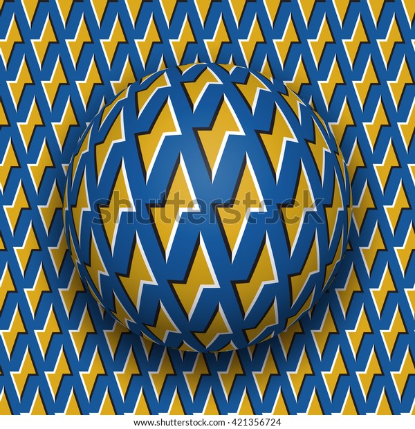 Ball Rolls Along Surface Abstract Vector Stock Vector (Royalty Free ...