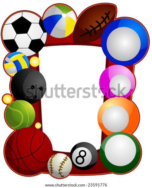 Ball Sports Frame Vector Stock Vector (Royalty Free) 23591776 ...