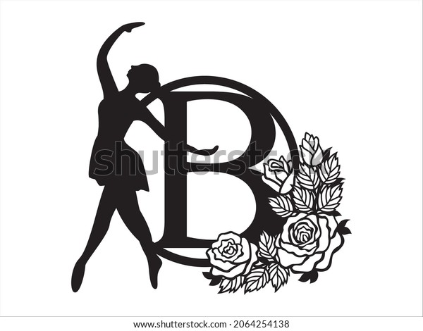 Ballet Alphabet Vector Ballerina Alphabets Letter Stock Vector (Royalty ...