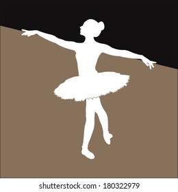 Ballet Dancer Vector Illustration Stock Vector (Royalty Free) 180322979 ...