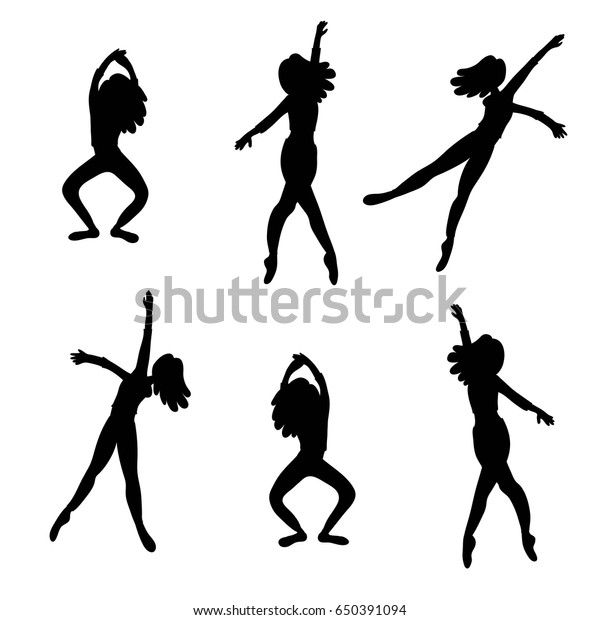 Ballet Female Dancers Vector Vector Illustration: vector de stock ...