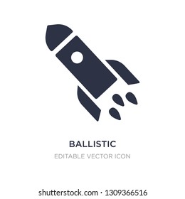 Ballistic Icon On White Background Simple Stock Vector (Royalty Free ...