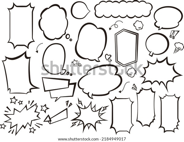 Balloon American Comic Strip Cartoon Icon Stock Vector (Royalty Free ...