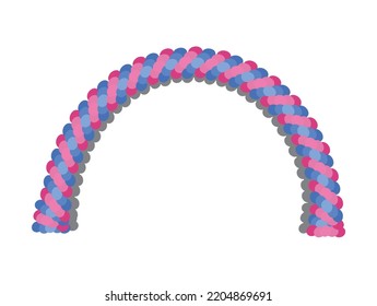 Balloon Arches Cartoon Vector Design Elements Stock Vector (Royalty ...