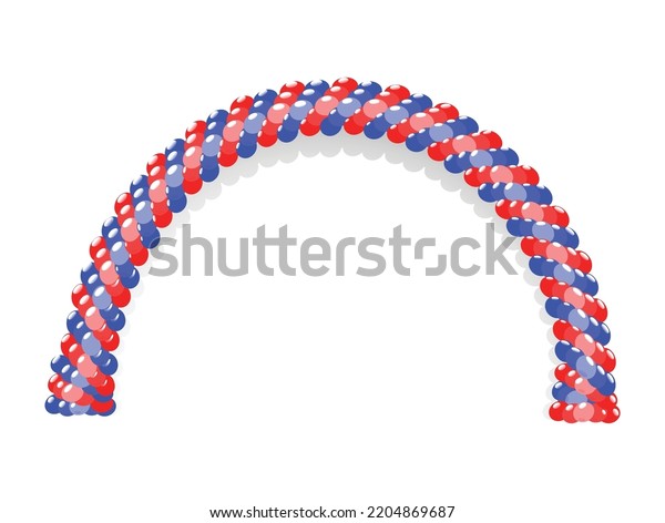 Balloon Arches Cartoon Vector Design Elements Stock Vector (Royalty ...