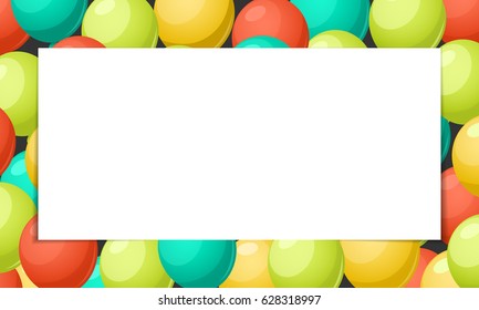 Balloon Background Paper Vector Stock Vector (Royalty Free) 628318997 ...