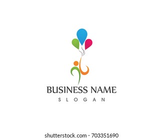 Balloon Children Logo Stock Vector (Royalty Free) 703351690