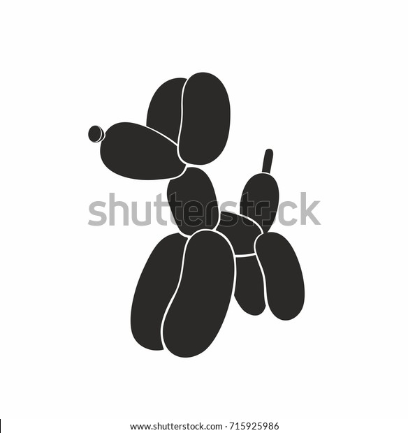 Balloon Dog Silhouette Logo Stock Vector (Royalty Free) 715925986 ...