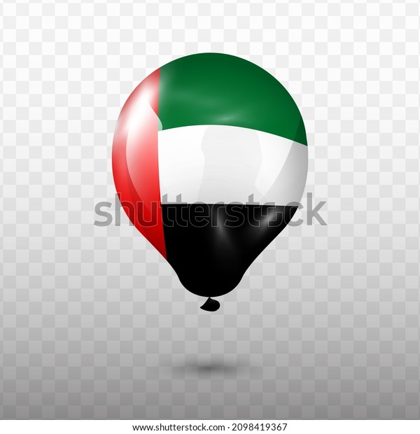 Balloon Flag United Arab Emirates Transparent Stock Vector (Royalty ...