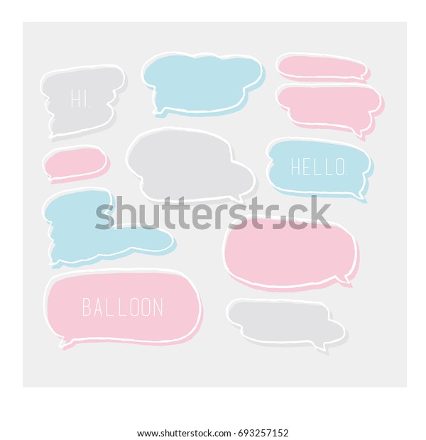 Balloon Handwriting Vector Stock Vector (Royalty Free) 693257152 ...