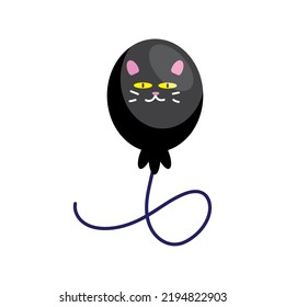 Balloon Helium Cat Face Stock Vector (Royalty Free) 2194822903 ...