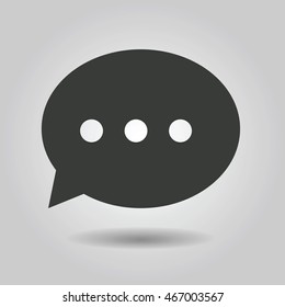 Balloon Icon Shadow On White Background Stock Vector (Royalty Free ...