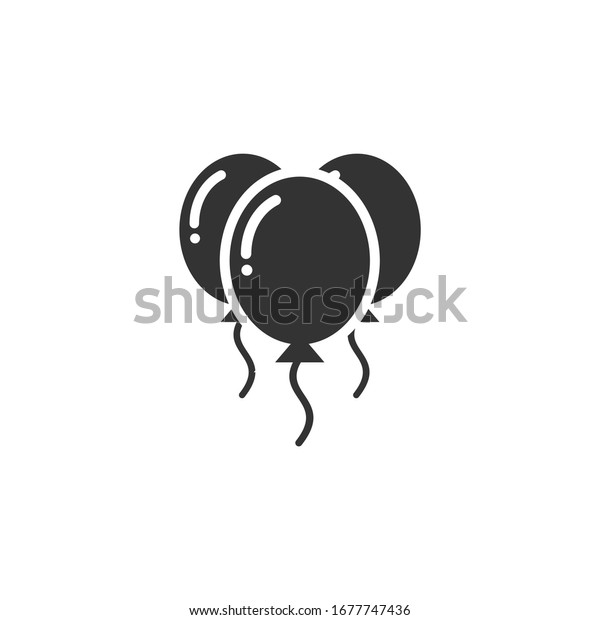 Balloon Icon Template Color Editable Balloon Stock Vector (Royalty Free ...