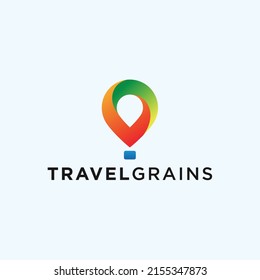 Balloon Location Logo Travel Logo Stock Vector (Royalty Free ...