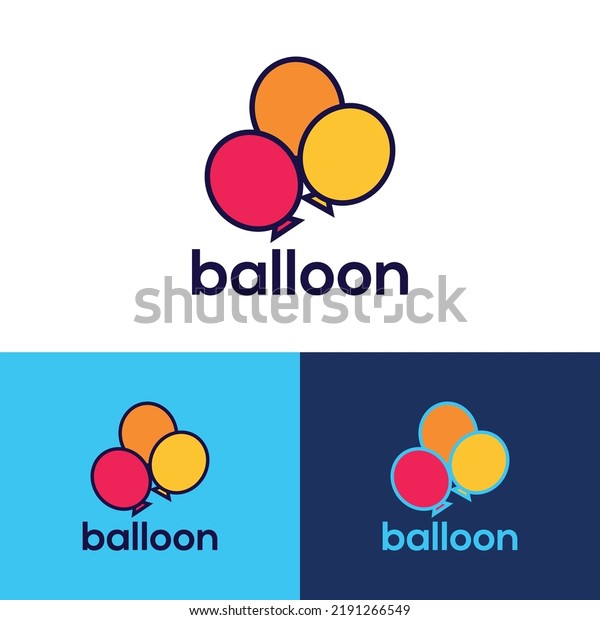 Balloon Logo Design Vector Templet Stock Vector (Royalty Free ...