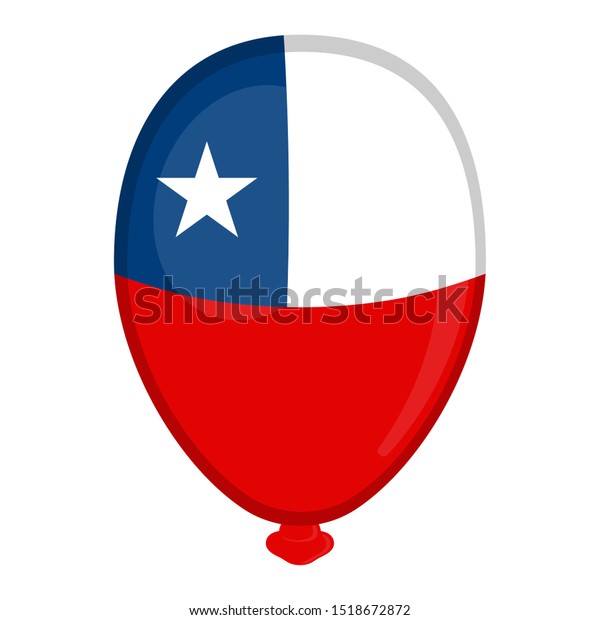 Balloon Shaped Flag Chile Vector Illustration : image vectorielle de ...