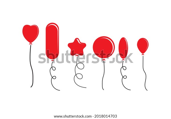Balloon Simple Clip Art Vector Illustration 库存矢量图（免版税）2018014703 ...