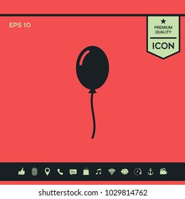 Balloon Symbol Icon Stock Vector (Royalty Free) 1029814762 | Shutterstock