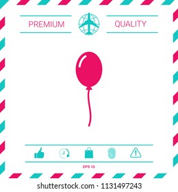 Balloon Symbol Icon Stock Vector (Royalty Free) 1131497243 | Shutterstock