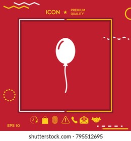Balloon Symbol Icon Stock Vector (Royalty Free) 795512695 | Shutterstock
