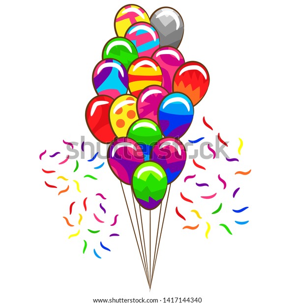 Balloon Vector Graphic Clipart Design Stock Vector (Royalty Free ...