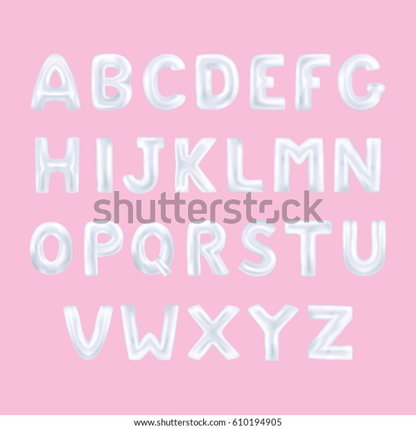 Balloons Abc Alphabet Stock Vector (Royalty Free) 610194905 | Shutterstock