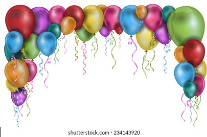Balloons Frame Stock Vector (Royalty Free) 234143920 | Shutterstock