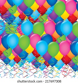 Balloons Graphic Design Vector Illustration Stock Vector (Royalty Free ...