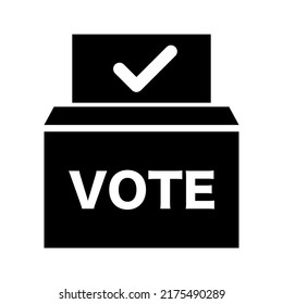 Ballot Box Ballot Check Mark Vector Stock Vector (Royalty Free ...