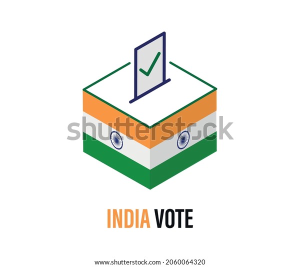 Ballot Box Ballot Box Indian Flag Stock Vector (Royalty Free ...