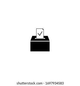 Ballot Box Paper Check Mark Sign Stock Vector (Royalty Free) 1697934583
