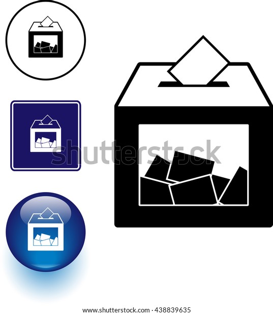 Ballot Box Symbol Sign Button Stock Vector (Royalty Free) 438839635 ...