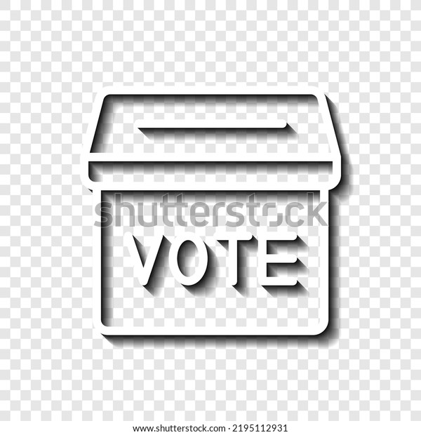 Ballot Box Vote Simple Icon Vector Stock Vector (Royalty Free ...