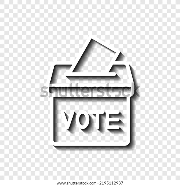Ballot Box Vote Simple Icon Vector Stock Vector (Royalty Free ...