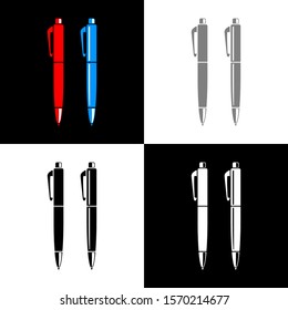 Ballpoint Icon Set Vector Illustration Stock Vector (Royalty Free ...