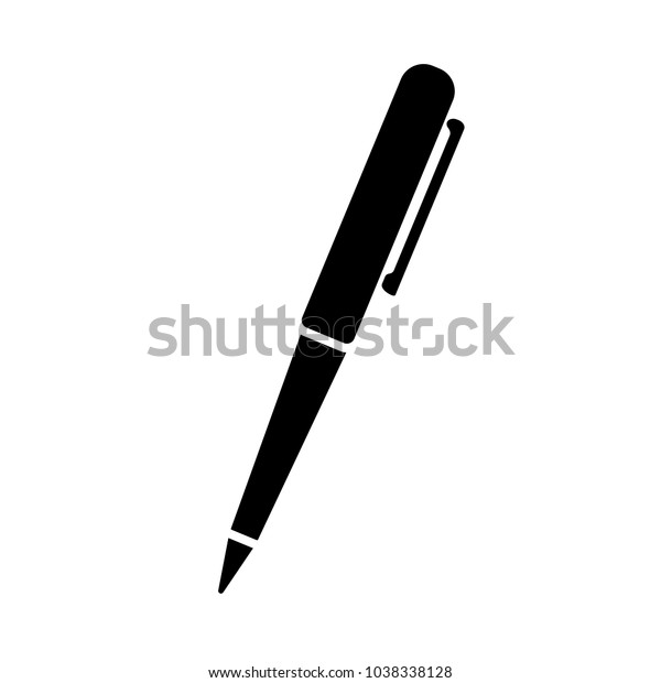 Ballpoint Pen Icon Simple Ball Pen Stock Vector (Royalty Free ...