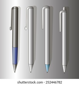 Ballpoint Pens Vector Illustration Stock Vector (Royalty Free ...
