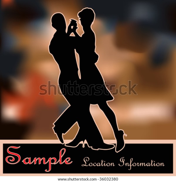 Ballroom Dance Flyer Stock Vector (Royalty Free) 36032380