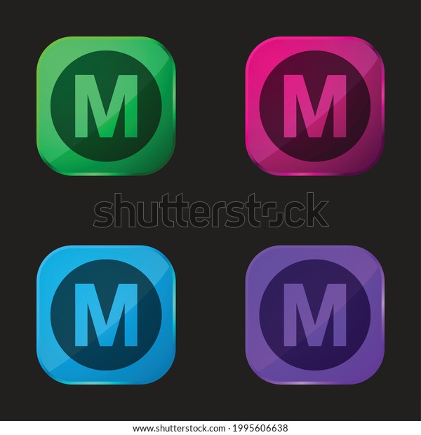 Baltimore Metro Logo Symbol Four Color Stock Vector (Royalty Free ...