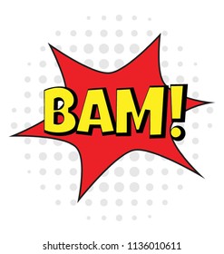 Bam Expression Sound Used Represent Action: vector de stock (libre de ...