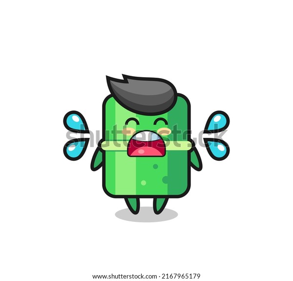 Bamboo Cartoon Illustration Crying Gesture Cute: เวกเตอร์สต็อก (ปลอดค่า ...