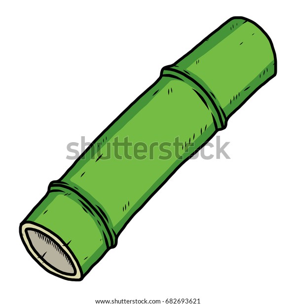 Bamboo Cartoon Vector Illustration Hand Drawn Stock Vector (Royalty ...