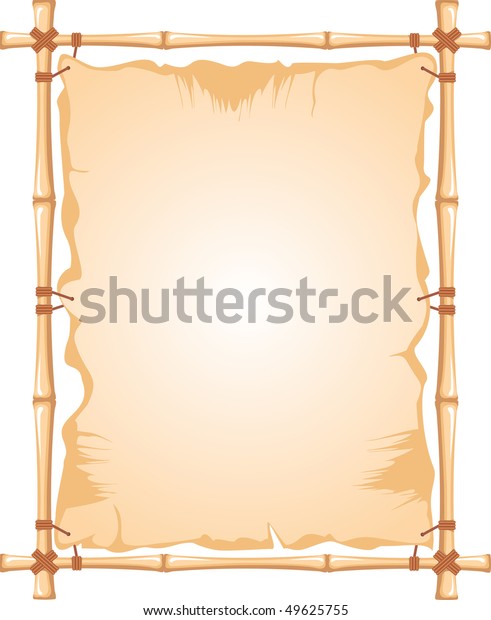 Bamboo Frame Worn Cloth Sign Stock Vector (Royalty Free) 49625755 ...